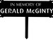 Custom Metal Memorial Sign, in Memory Sign, Grave Marker Sign, Tree ...