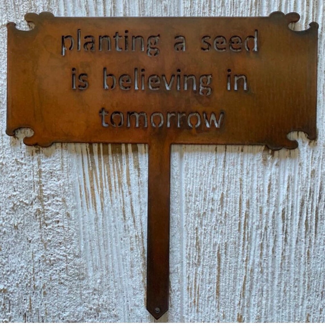 Planting a Seed is Believing in Tomorrow SIGN on Stake - Etsy