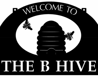 Bee Hive Sign - Etsy