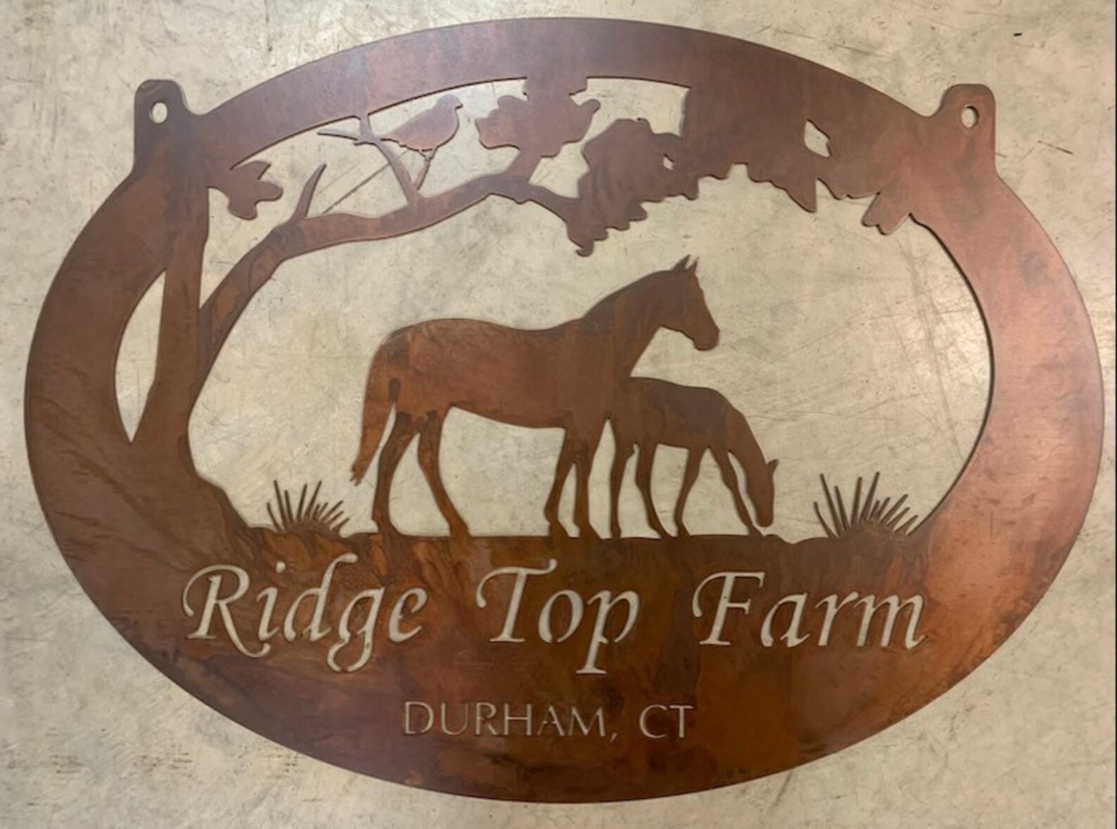 Metal Sign With MARE and FOAL Customized With Your Name | Etsy