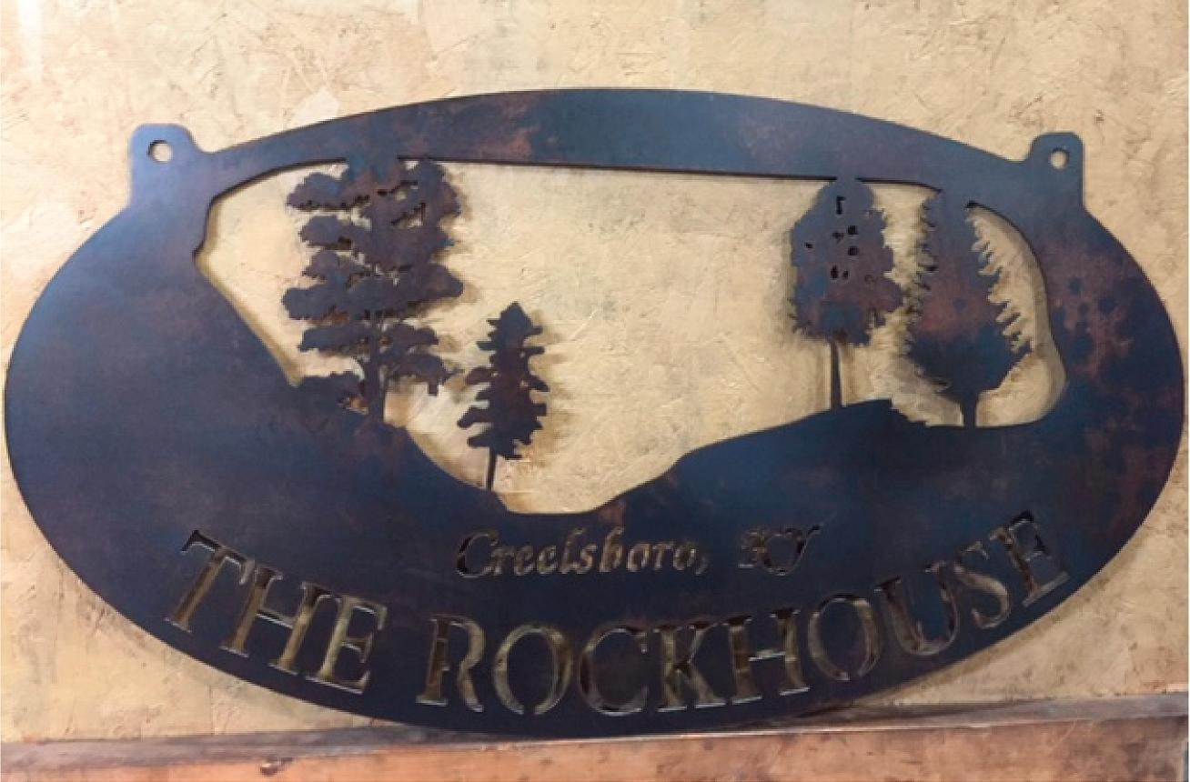 Metal NATURE Sign With Nature Scene Customized With Your Name | Etsy