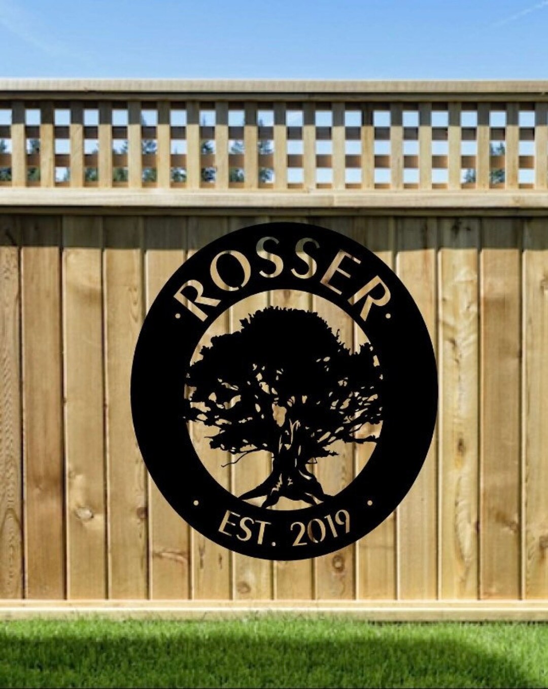 OAK TREE Sign, Metal Sign With Your Name - Etsy