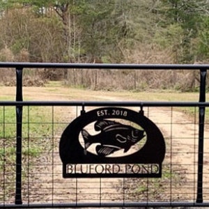 Metal Fish Sign With Crappie Fish - Etsy