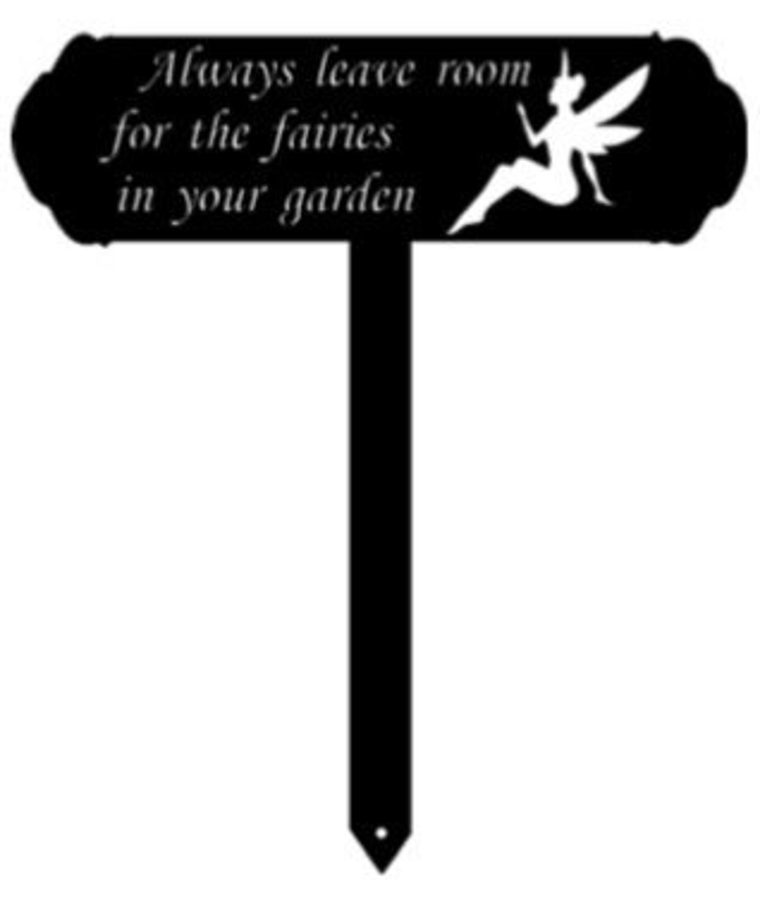 Metal Fairy Garden Sign - Etsy