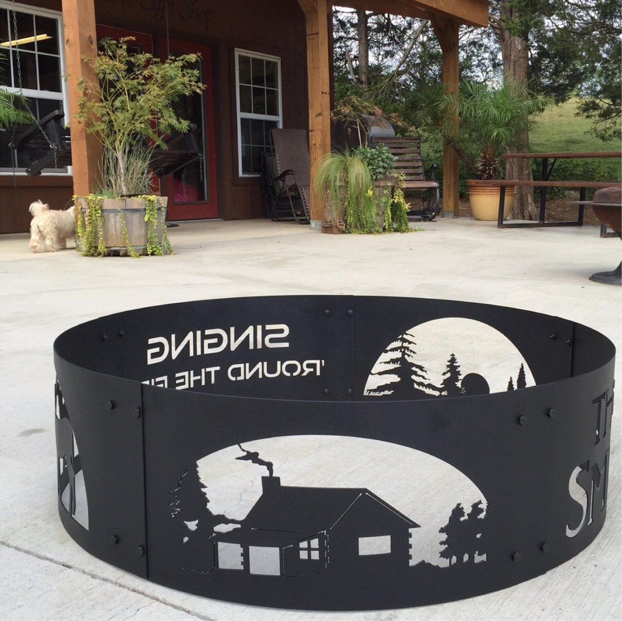 Fire Ring backyard campfire bolt together for easy | Etsy