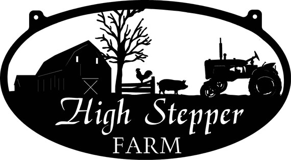 Metal FARM Sign pig barn chicken sign laser cut metal sign | Etsy