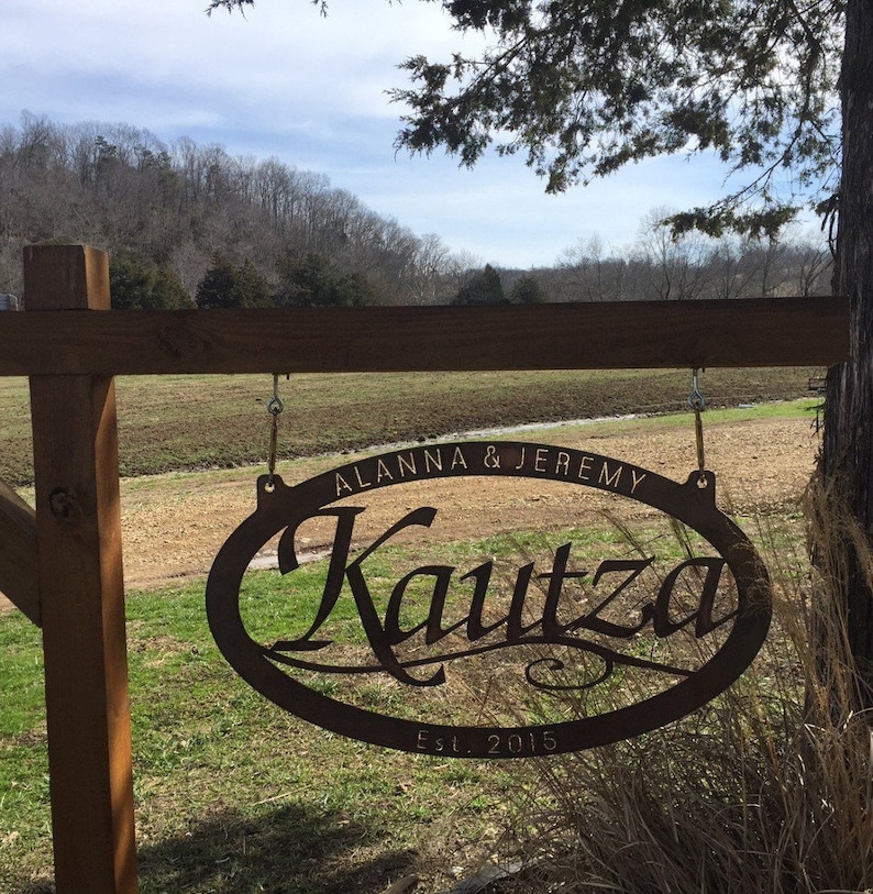 Large Personalized, Metal Sign With Your Name - Etsy