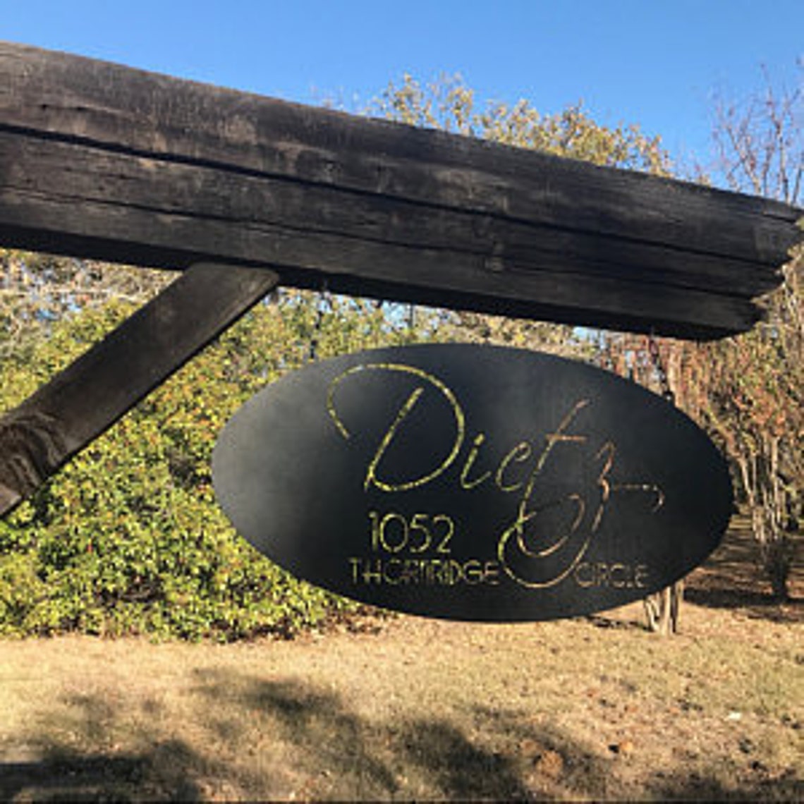 Oval METAL SIGN personalized Metal Sign Personal Door Sign - Etsy