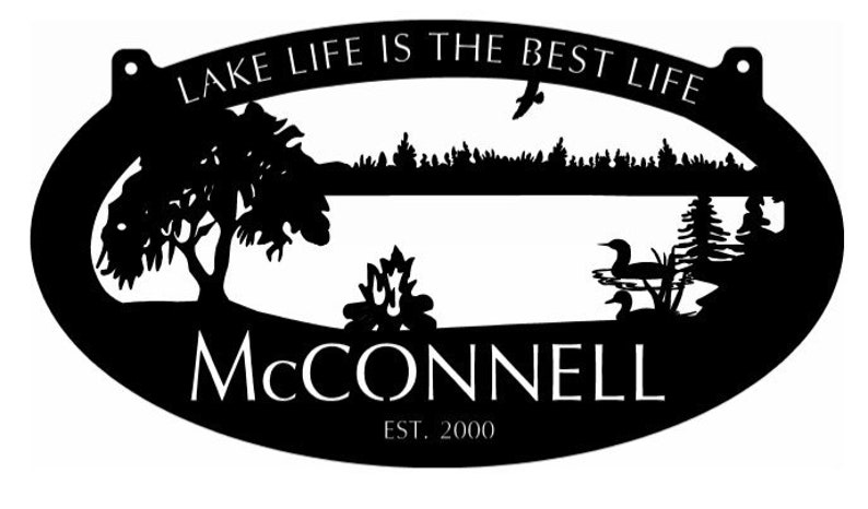 Metal Lake Sign Camping Lake Sign Lake Sign Customized - Etsy