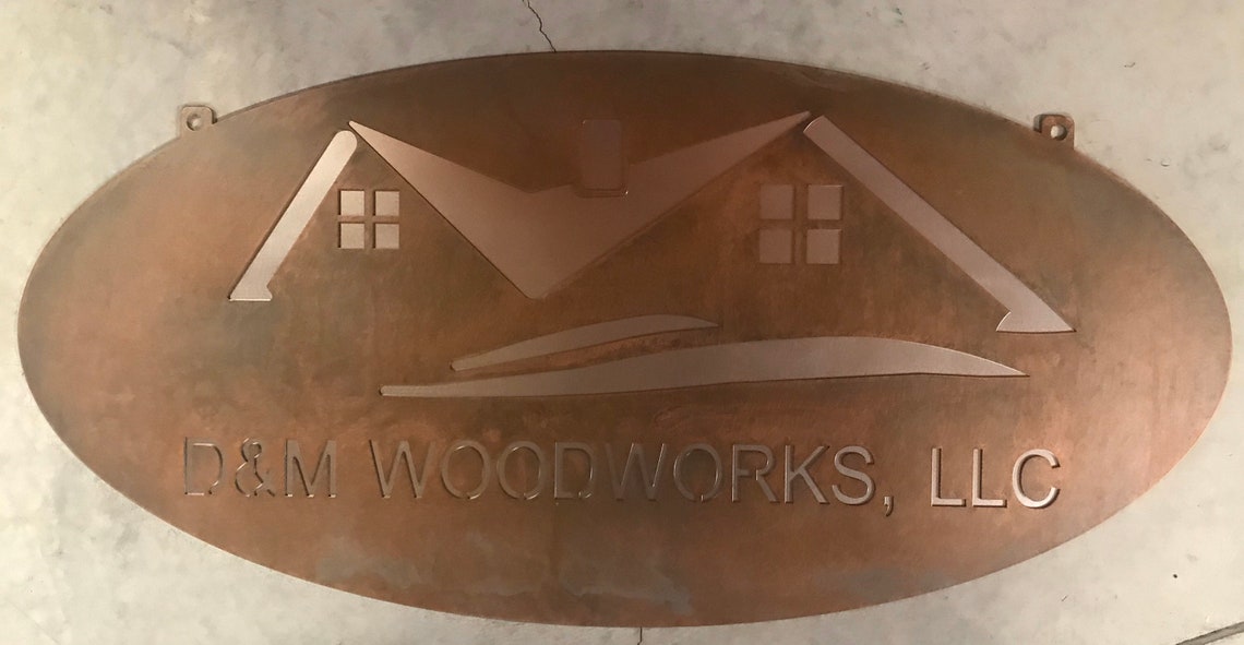 Oval METAL SIGN personalized Metal Sign Personal Door Sign | Etsy