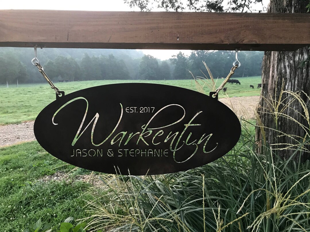 3ft Metal Sign With Your Name - Etsy