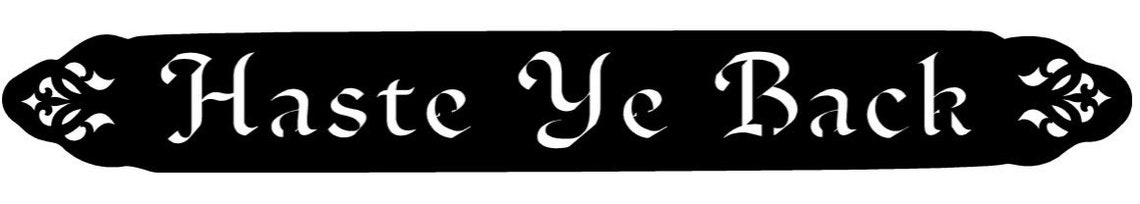 Metal HASTE YE BACK Plaque Haste Ye Back Sign Scottish Sign - Etsy