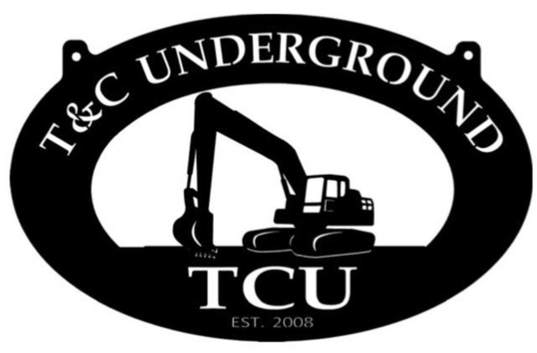 Metal Construction Sign, 4 Ft or 3ft Sign With EXCAVATOR, Customized ...