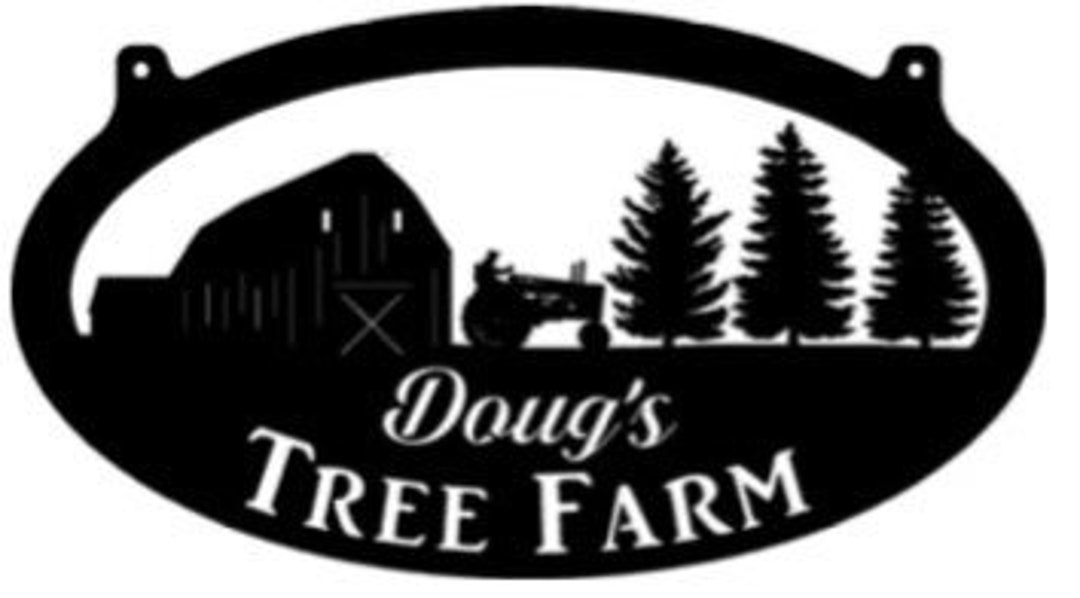 Metal Christmas Tree Farm Sign - Etsy