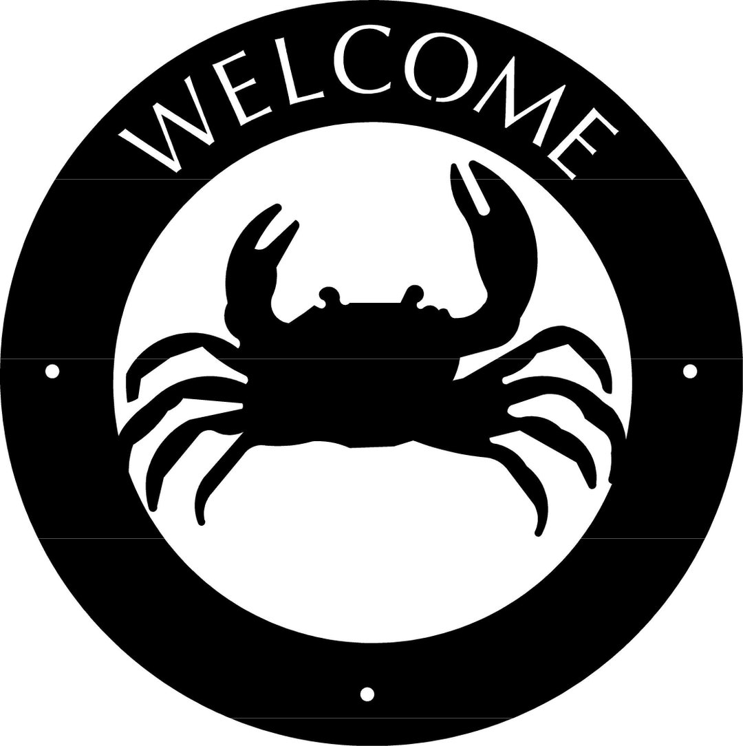 Metal CRAB WELCOME SIGN - Etsy