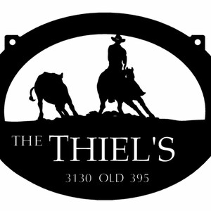 Metal RODEO TEAM ROPING Sign - Etsy