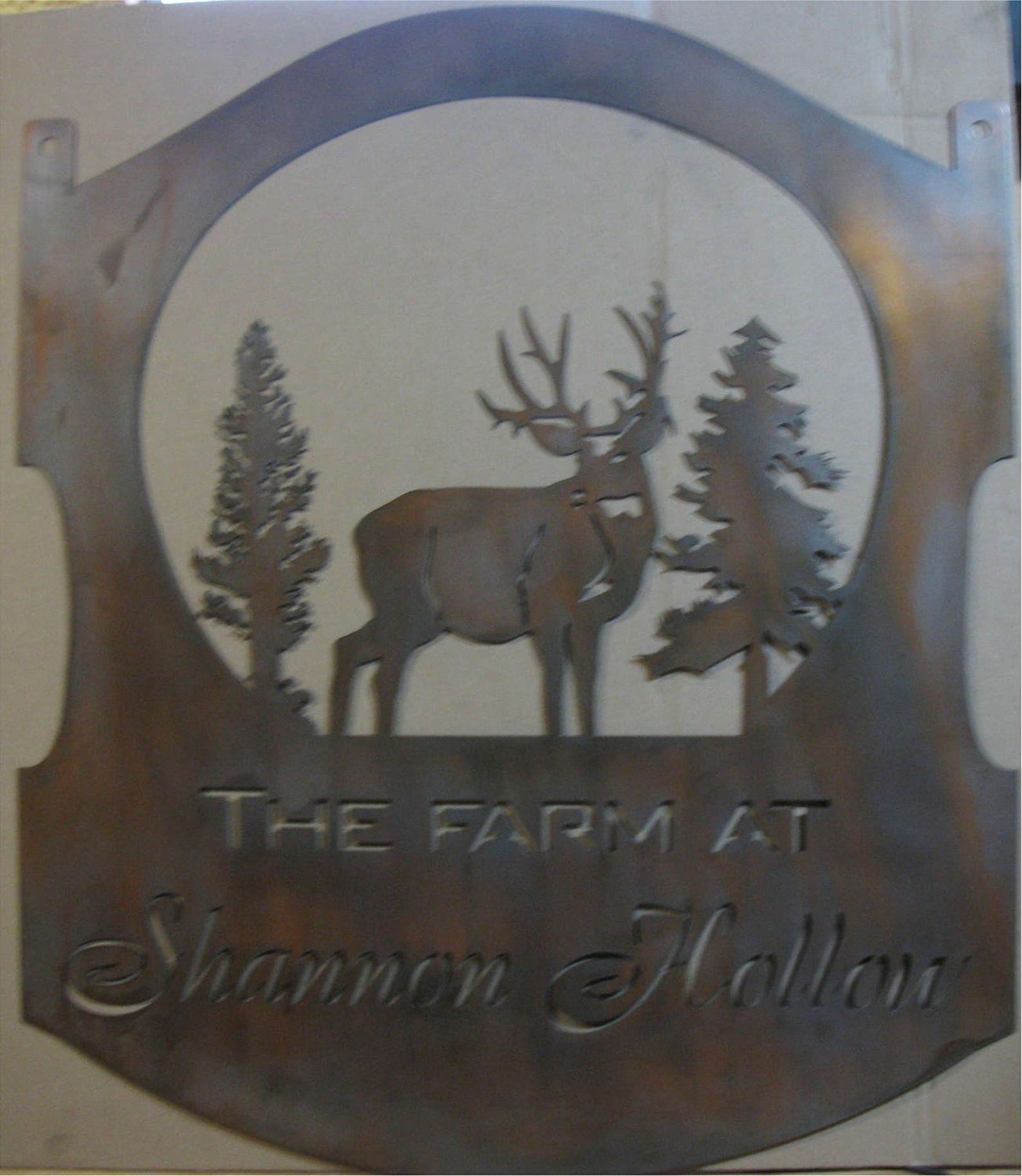2ft Metal Buck Evergreen Sign - Etsy