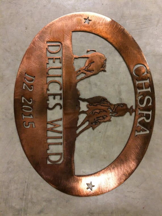 Rodeo Medals rodeo signs in gorgeous polished copper finish | Etsy