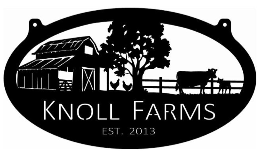 Metal Farm Sign, Cattle Farm Sign,barn Cow Calf Chicken Sign,metal Barn ...