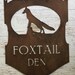 Metal FOX Sign With FOX, 2ft Sign - Etsy