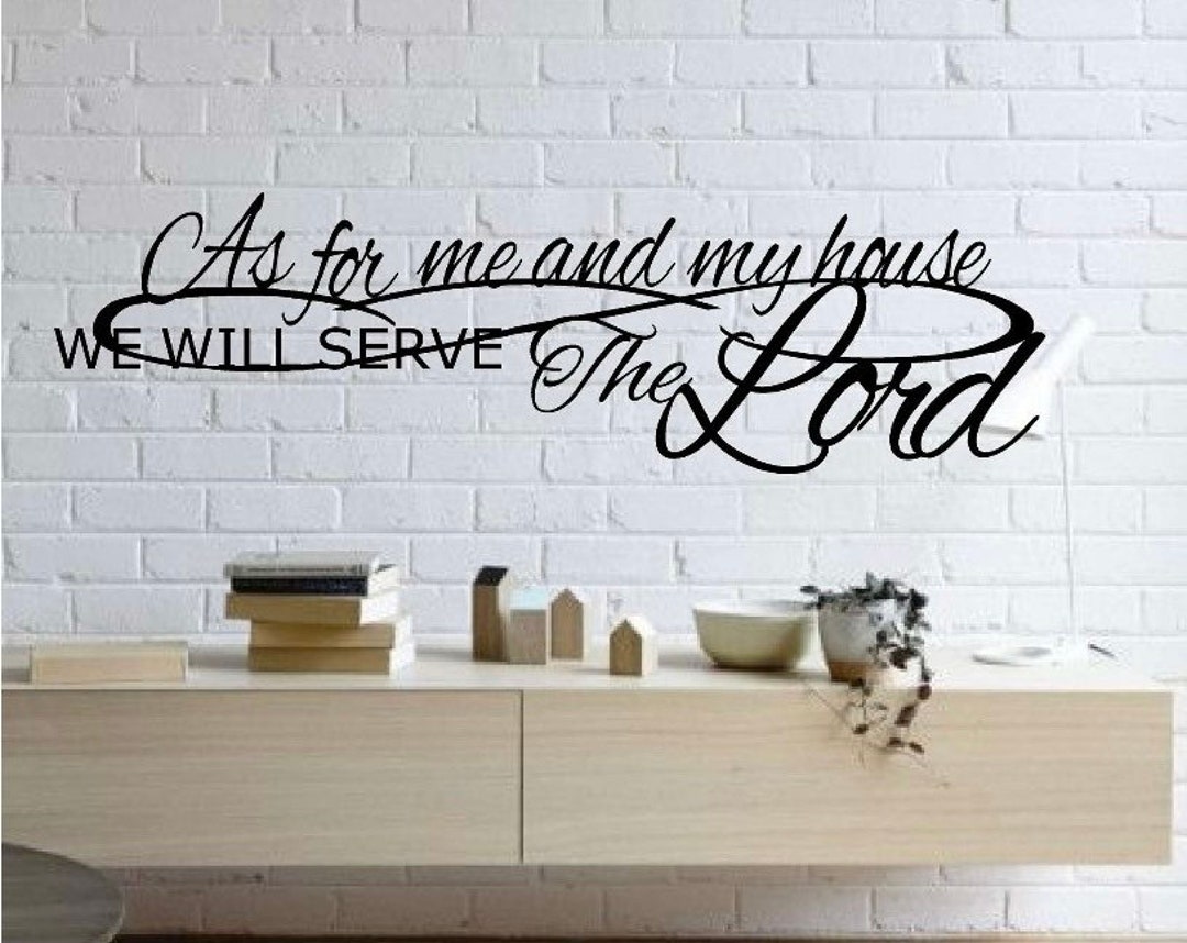 Metal " as for Me and My House We Will Serve the Lord" Wall Hanging - Etsy