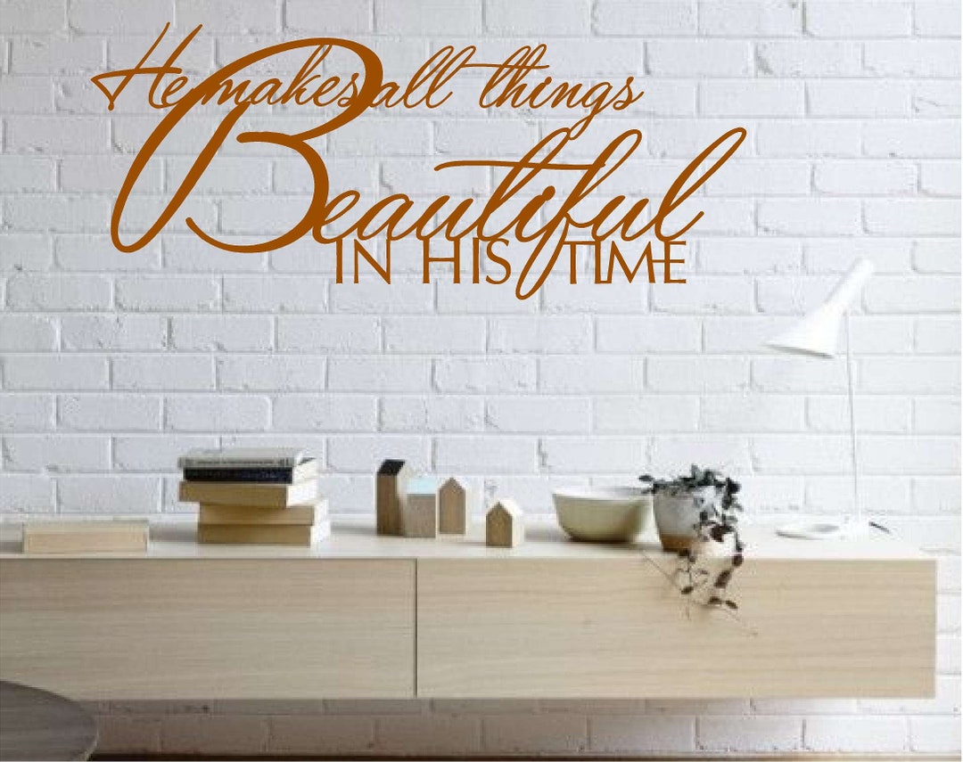 He Makes All Things Beautiful in His Time" Metal Wall Words - Etsy