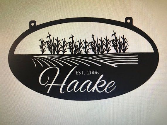 Metal CORNFIELD Signcornfield Sign 3ft Corn Farmer Sign - Etsy