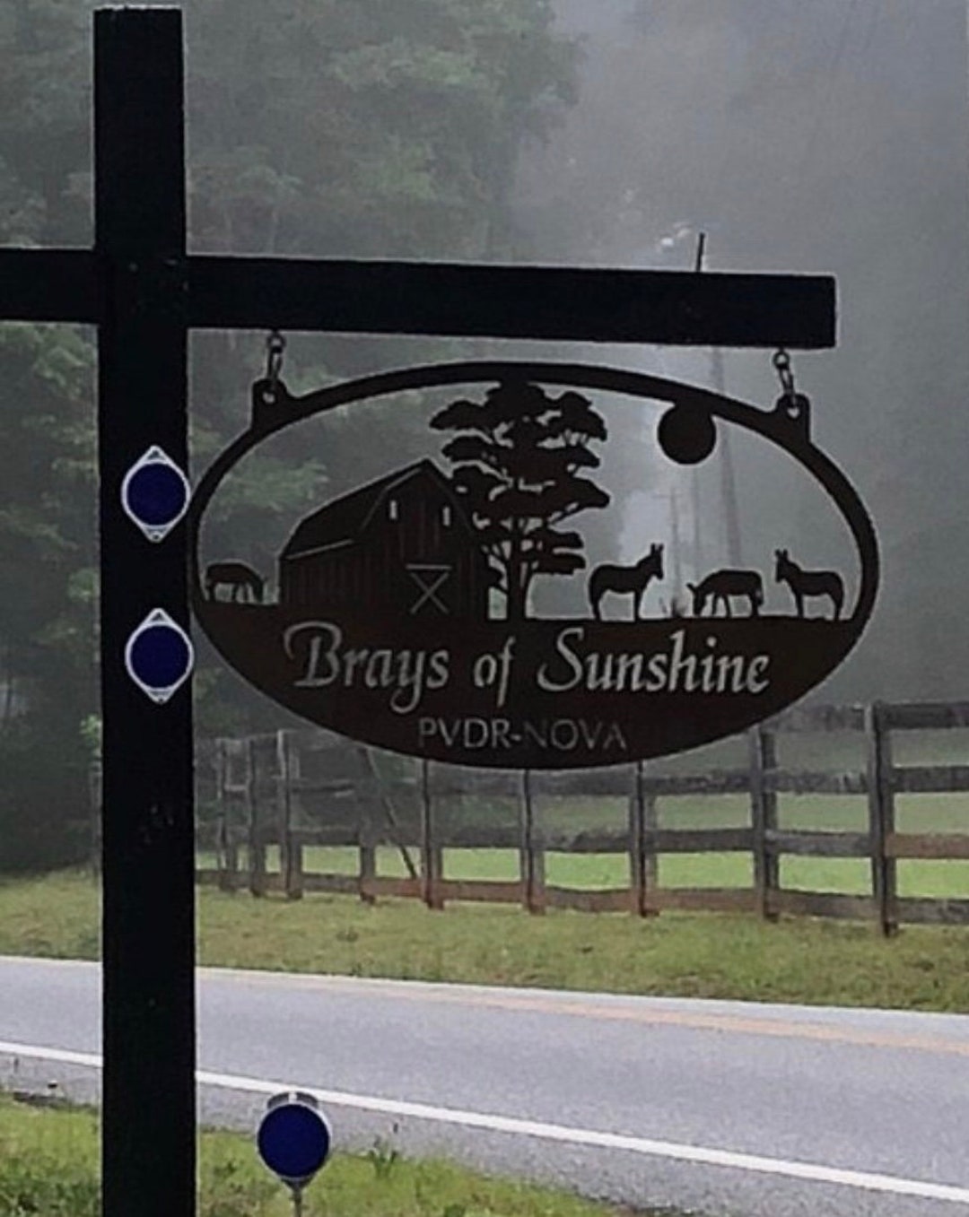 Metal DONKEY Sign With Barn and Donkeys Customized With Your Name - Etsy