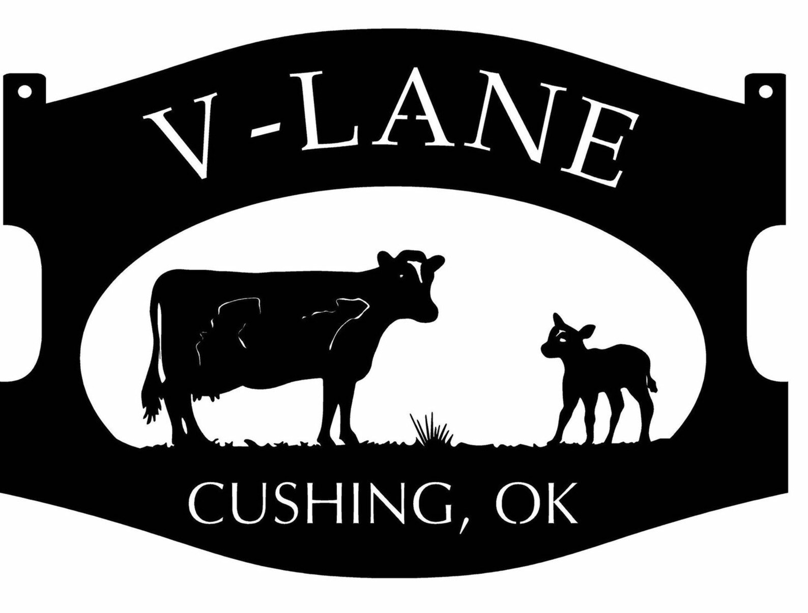 Metal Bull Cow Calf Sign - Etsy