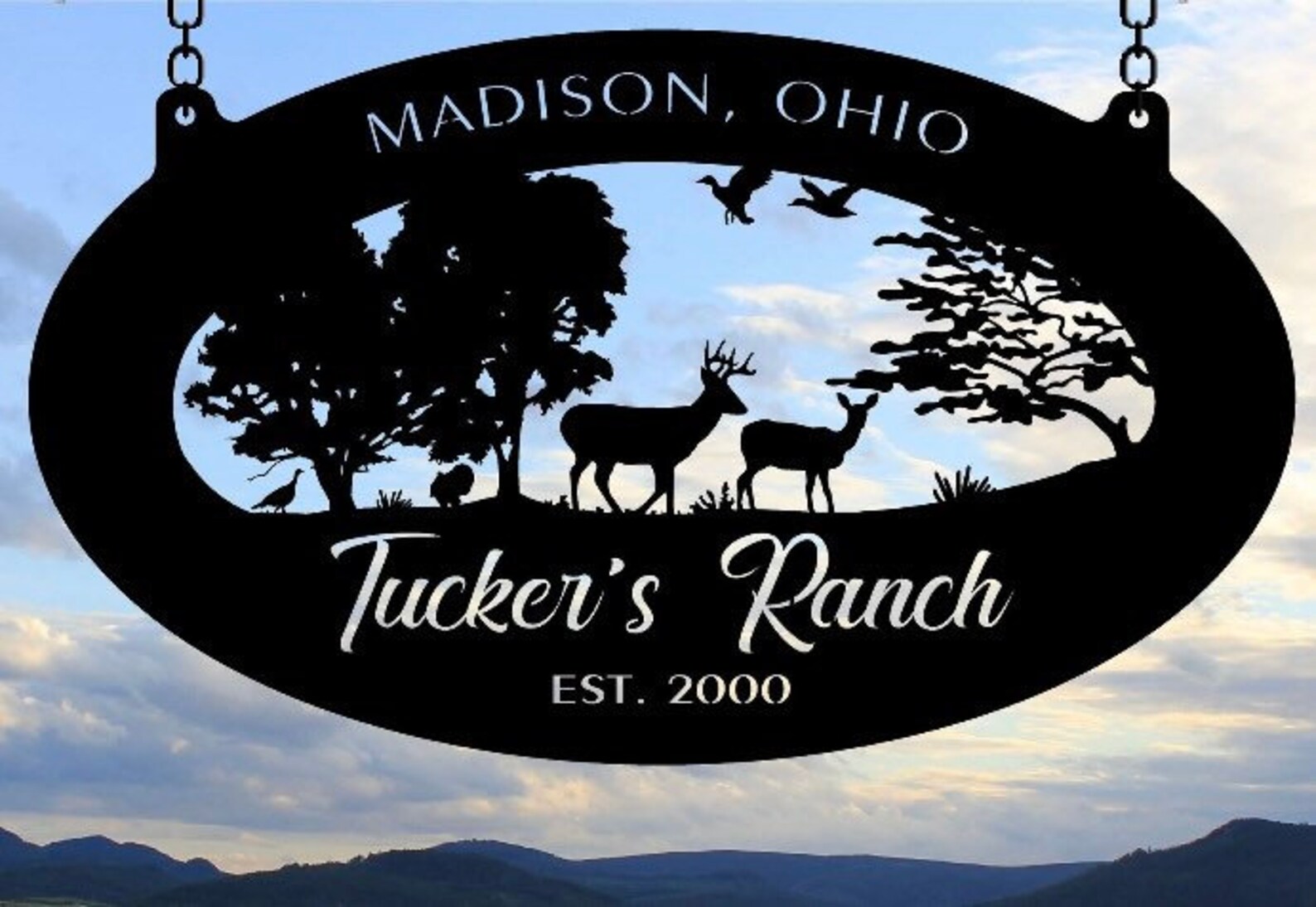 Metal WILDLIFE Sign With DEER TURKEY Sign 4 Ft or 3ft Sign - Etsy