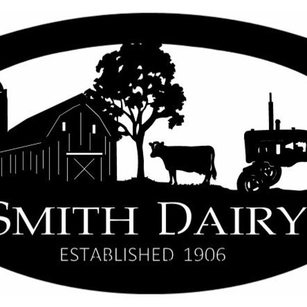 Metal Dairy Farm Sign - Etsy