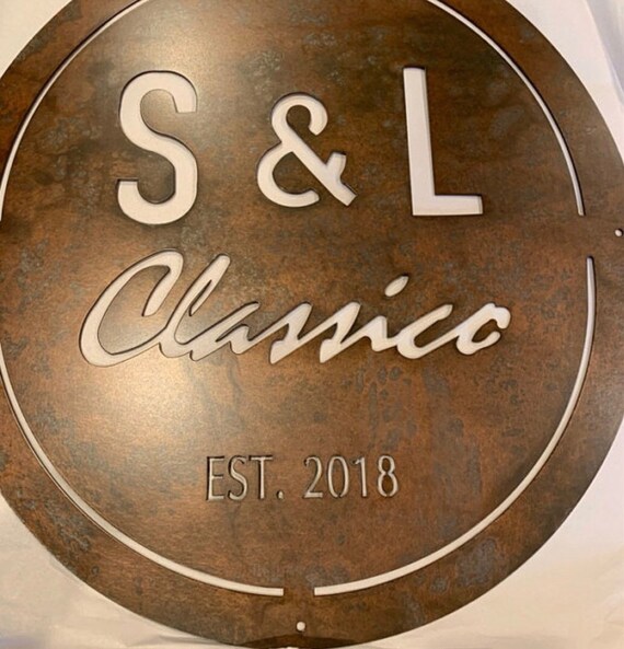 40 Metal LOGO SIGN custom logo sign your own logo | Etsy