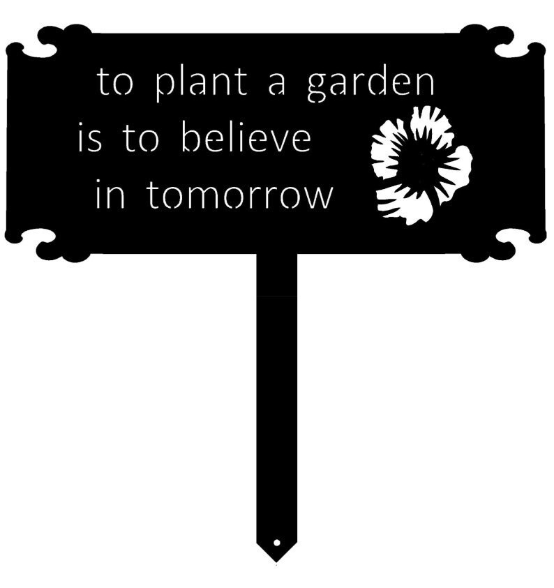 Planting a Seed is Believing in Tomorrow SIGN on Stake | Etsy