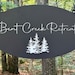 Oval METAL Evergreen SIGN ,personalized Metal Sign, Personal Door Sign ...