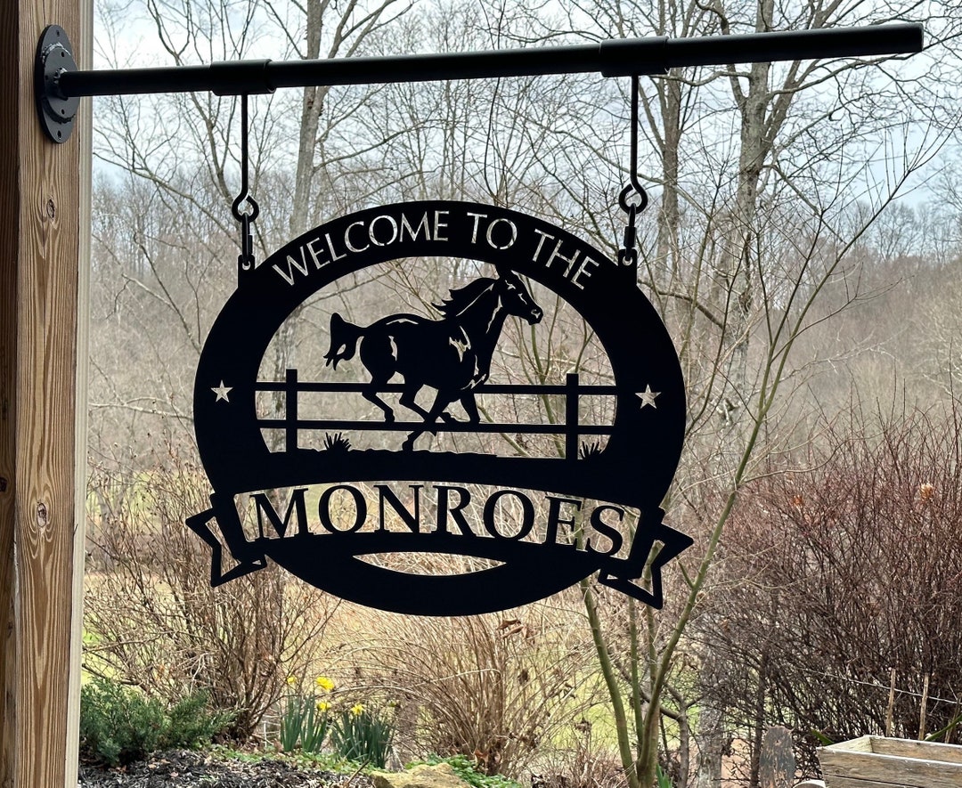 Metal Sign Hanger for Signs, Modern Sign Hanger, Sign Not Included - Etsy