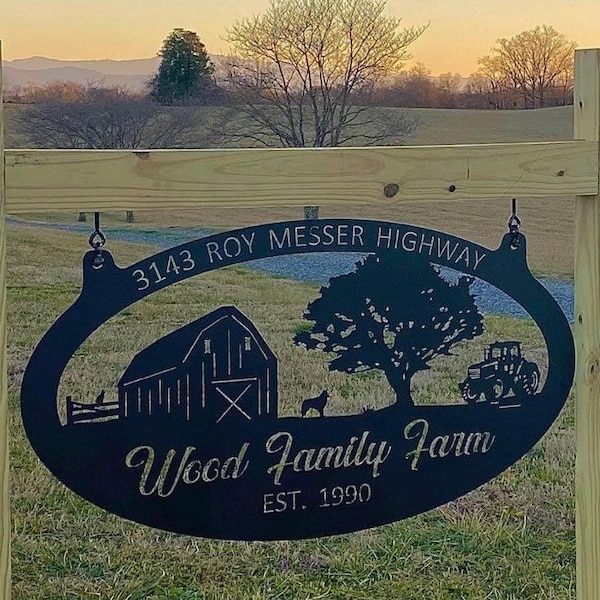 Metal Farm Signs - Etsy