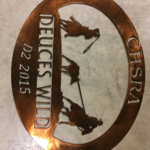 Metal RODEO TEAM ROPING Sign - Etsy