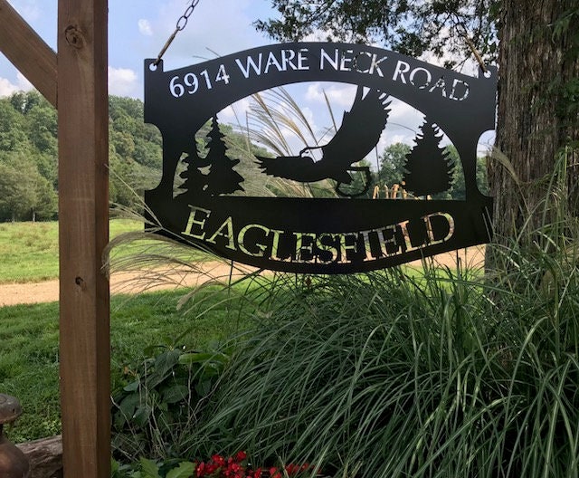 Metal Sign EAGLE EVERGREENS Eagle Evergreen Sign - Etsy