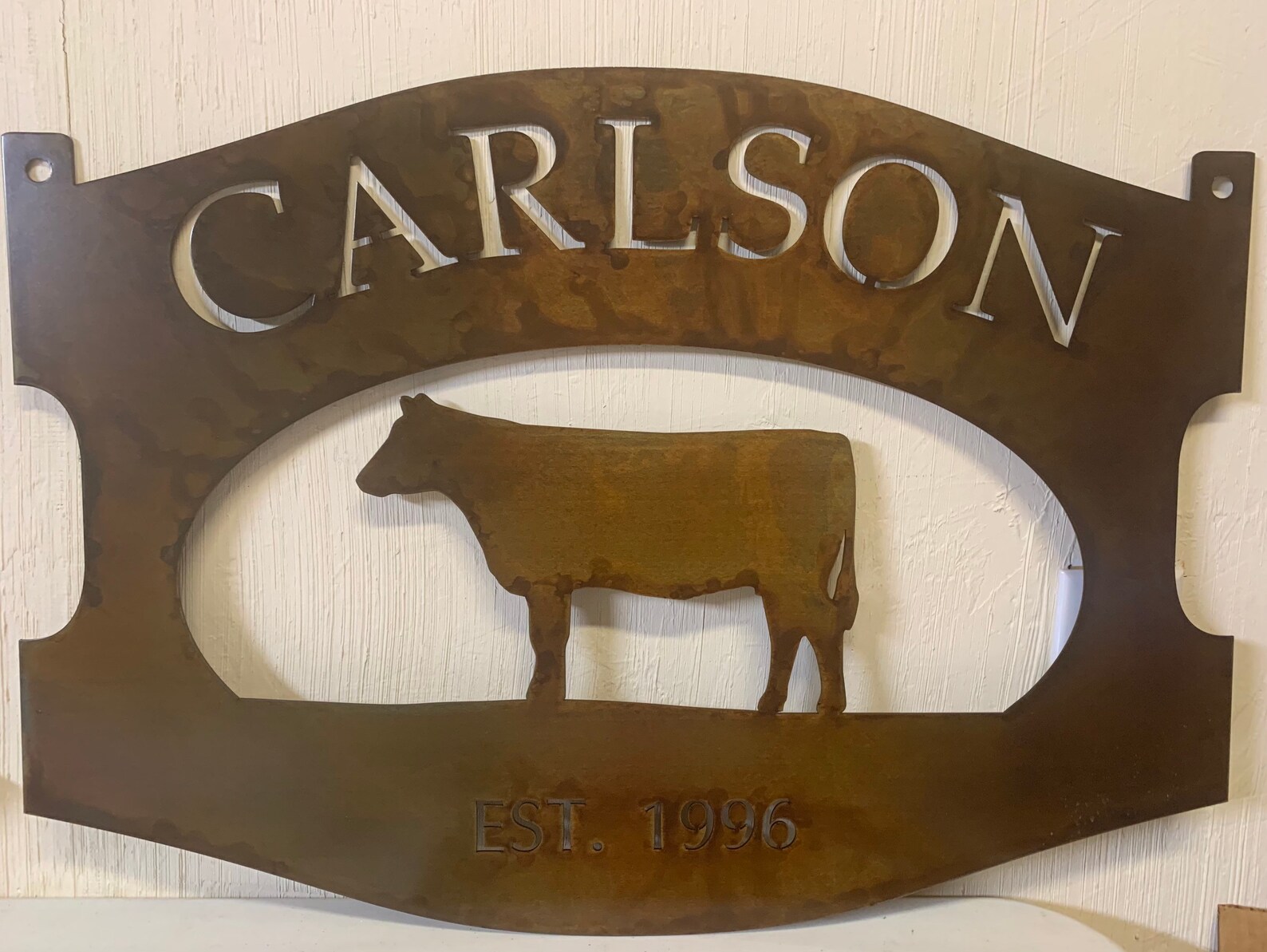 Metal STEER Sign, Cattle Farm Sign, Steer Address Sign, - Etsy