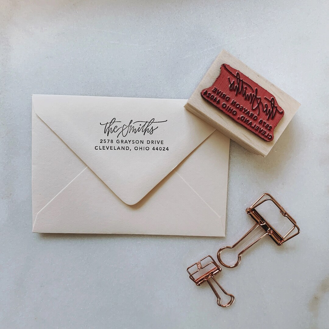 Personalized Return Address Stamp - Etsy