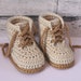 CROCHET PATTERN for Baby Boys "combat" Boot Crochet Pattern, Beige ...