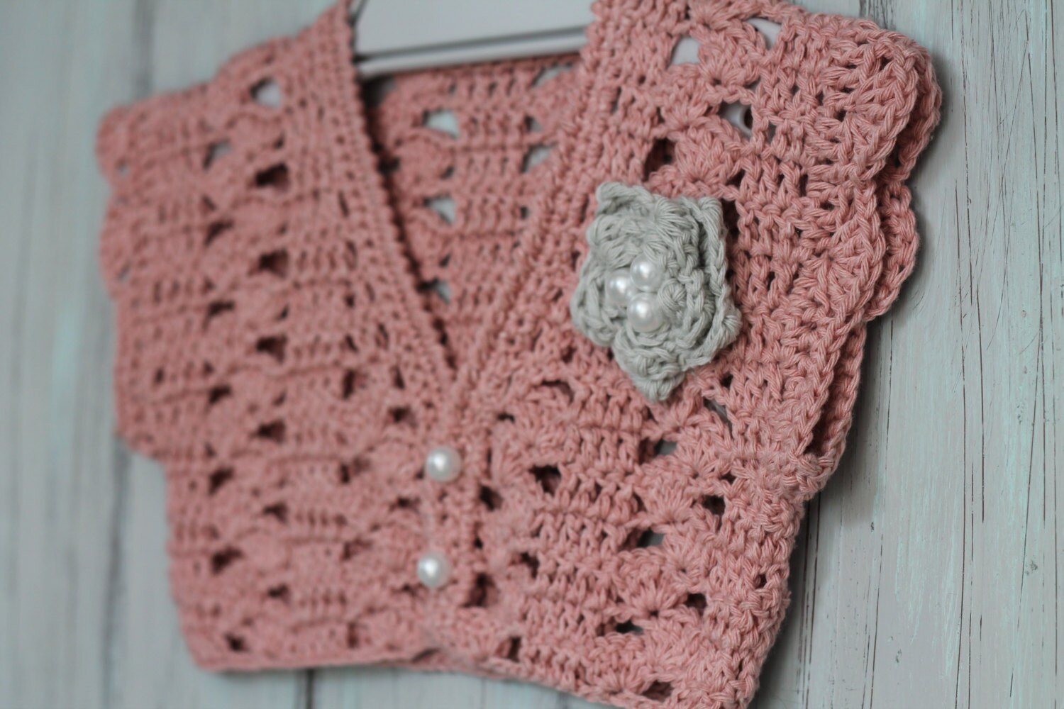 CROCHET PATTERN Paige girls bolero pattern | Etsy