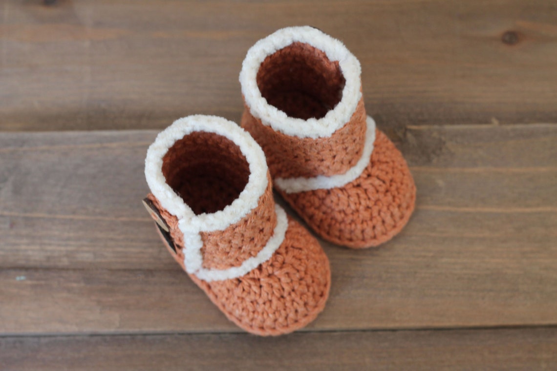 CROCHET PATTERN - "winter Boots", PDF Pattern, Booties, Slippers, Baby ...