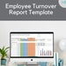 Turnover Analysis Report Excel Template, Employee Turnover Spreadsheet ...