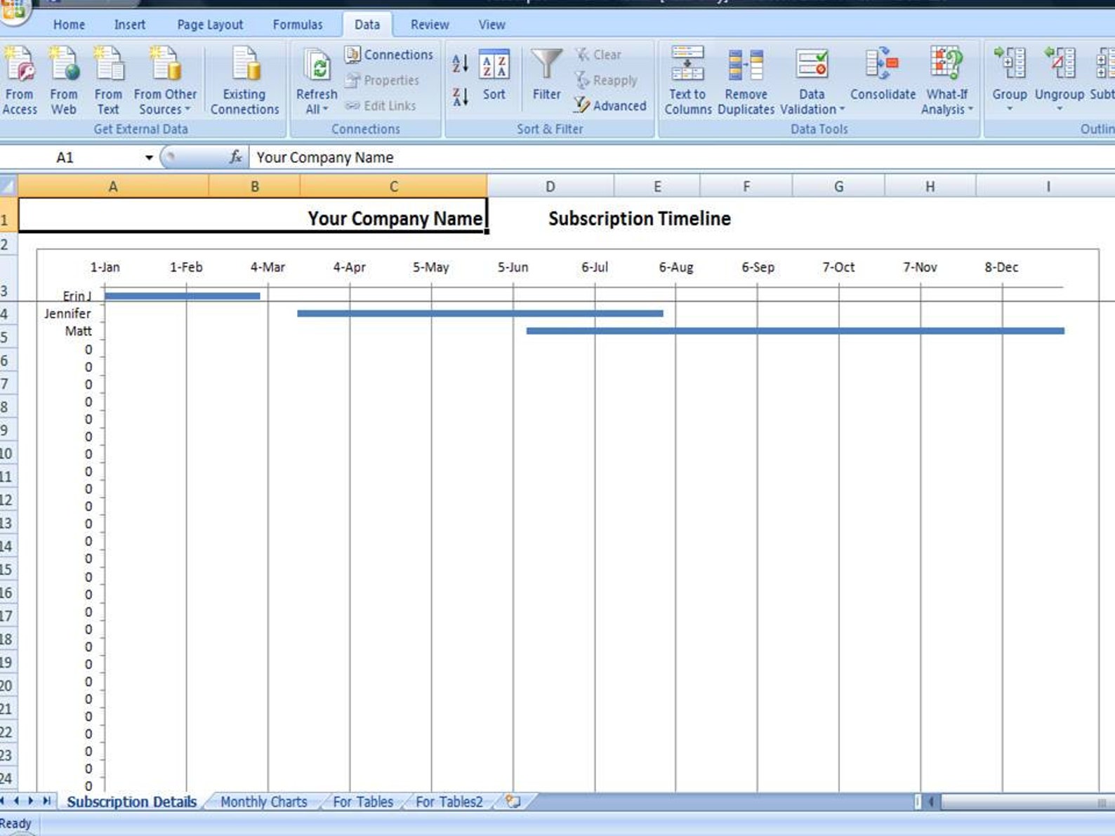 Monthly Subscription Box Tracking Template, Product of the Month Club ...