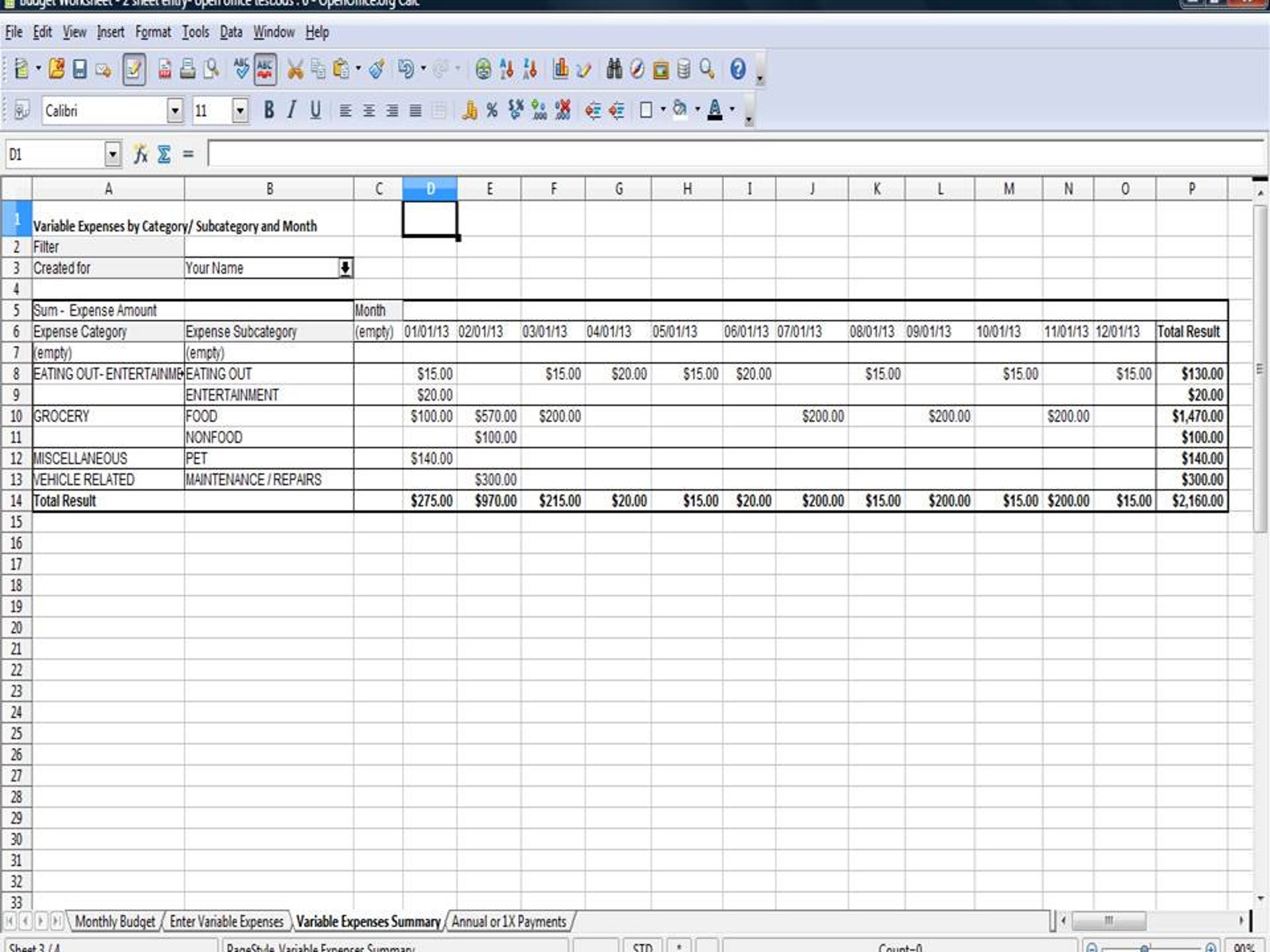 Simple Budget Worksheet, Editable for Your Budget Binder and Organizer ...