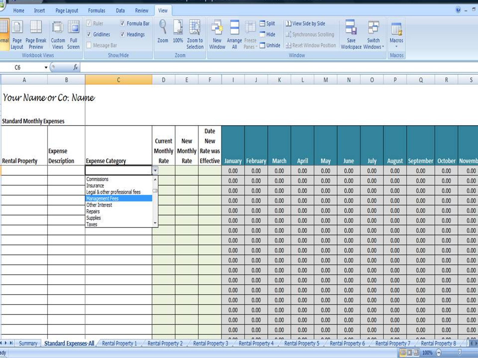 25 Property Tracking – Expense and Rental Income Tracking Template - Etsy