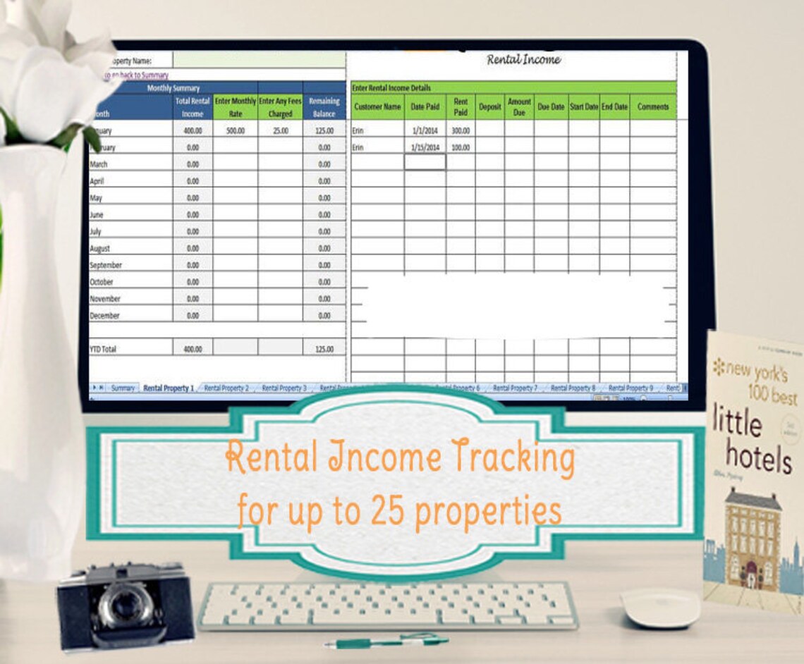 Tenant Payment Record, Rental Payment Record Template - 25 Properties ...