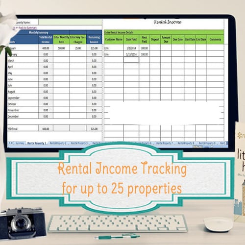 Tenant Payment Record Rental Payment Record Template 25 - Etsy