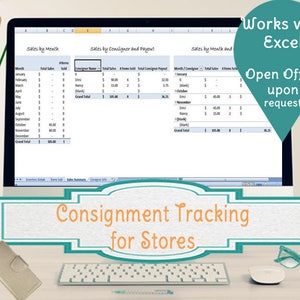 Consignment Tracking for Stores- Inventory Tracking, Consignment Sales Tracking - Etsy